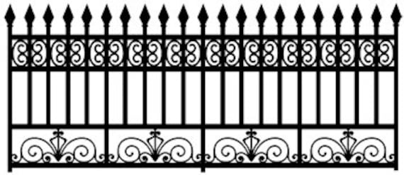 Cast Iron Border On Paper