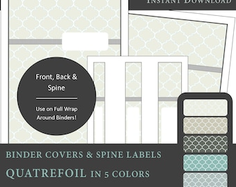 Items similar to Printable Binder Covers & Spine Label Inserts in 5 ...