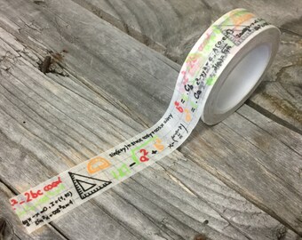 Washi Tape 15mm Calculus Math Deco Paper Tape No. 389