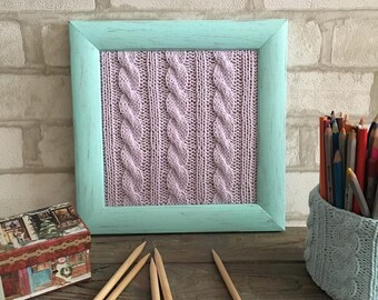 Cable Panels Knitted Wall Art KNITTING PATTERN INSTRUCTIONS