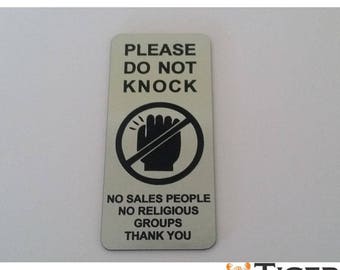 Do not knock sign | Etsy