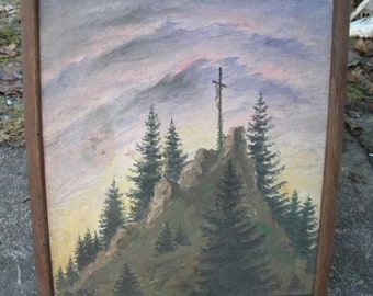 Cross painting | Etsy