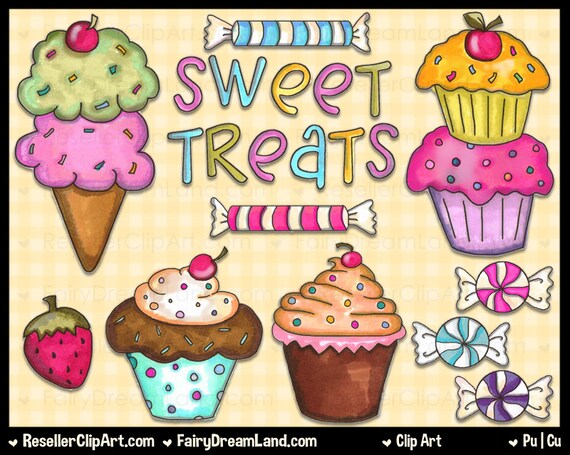 Sweet Treats Clip Art Commercial Use Graphic Digital Image