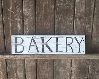 Antique Style Farmhouse Bakery Wood Sign Handmade Vintage