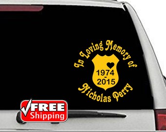 Memorial decal | Etsy