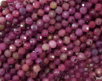 Natural ruby beads | Etsy