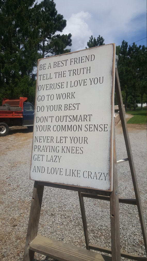 Custom Carved Wooden Sign Be A Best Friend Tell The