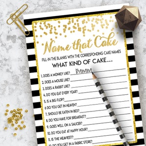 Name that cake game | Etsy