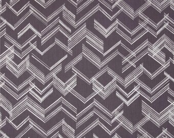 Grey chevron fabric | Etsy