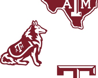 Aggies embroidery | Etsy