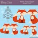Christmas Nativity Silhouettes Digital Art Set Clipart