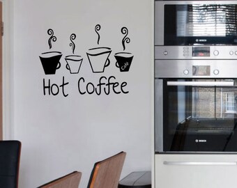Coffee shop decals | Etsy