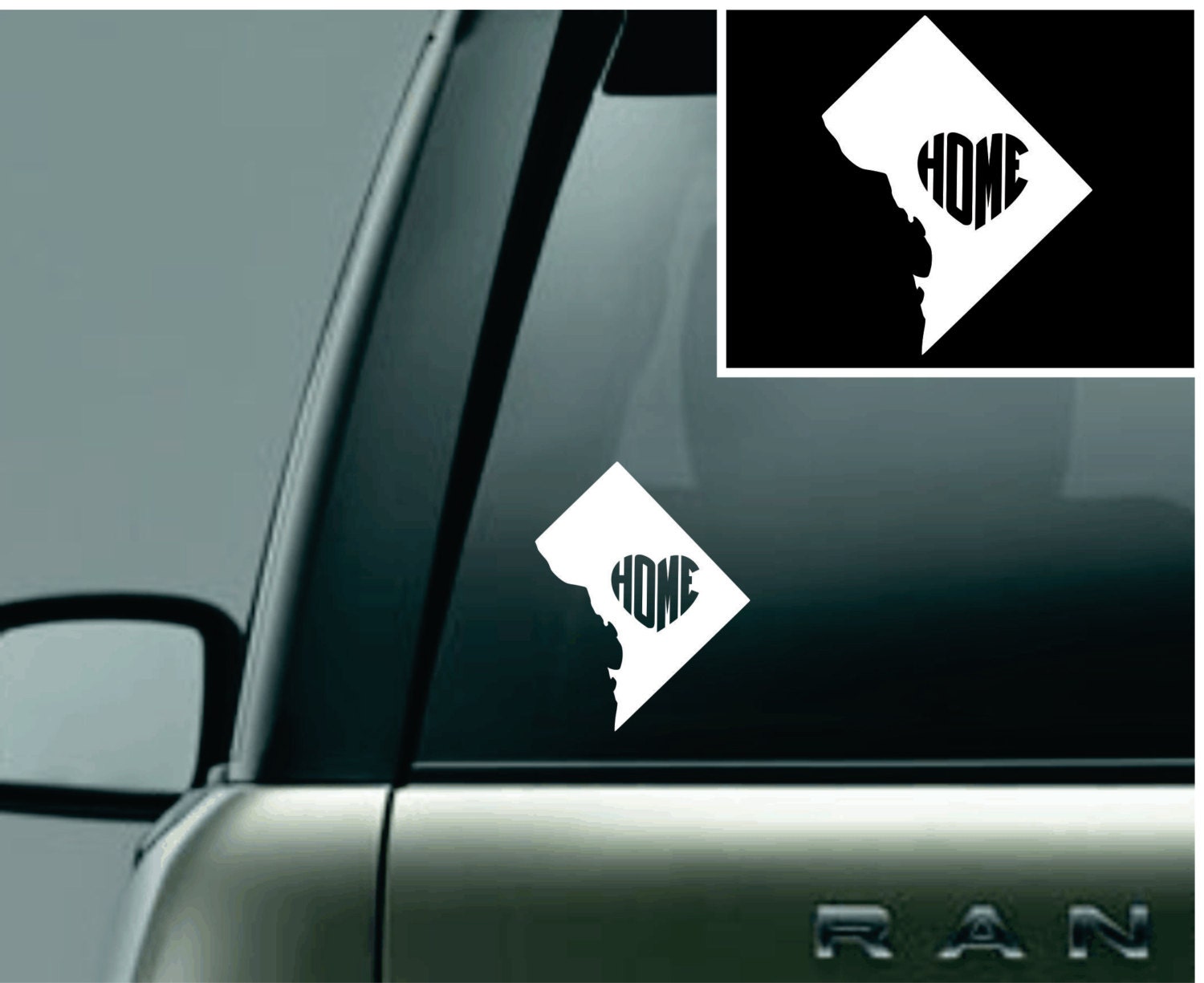 Washington DC Love Your State Car Decal