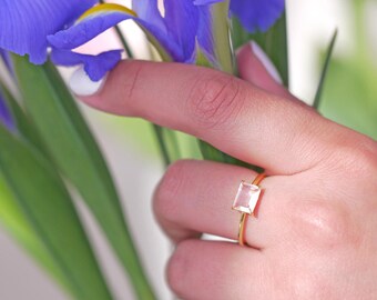 Quartz crystal ring | Etsy