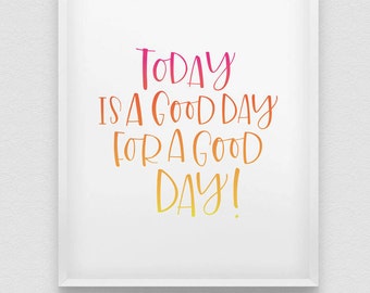 Good day poster | Etsy