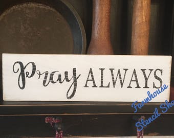 Prayer stencil | Etsy