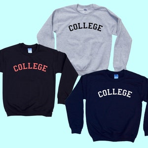 College sweatshirt | Etsy