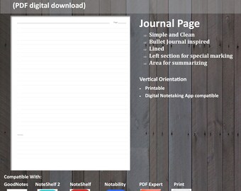 Goodnotes template | Etsy