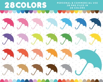 Umbrella clip art Digital umbrella clipart Rainy season