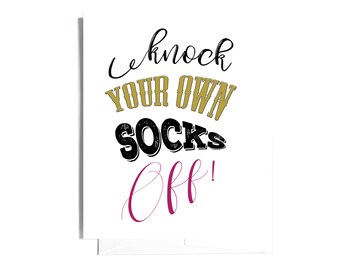 You knock my socks off: cute sock cross-stitch pattern