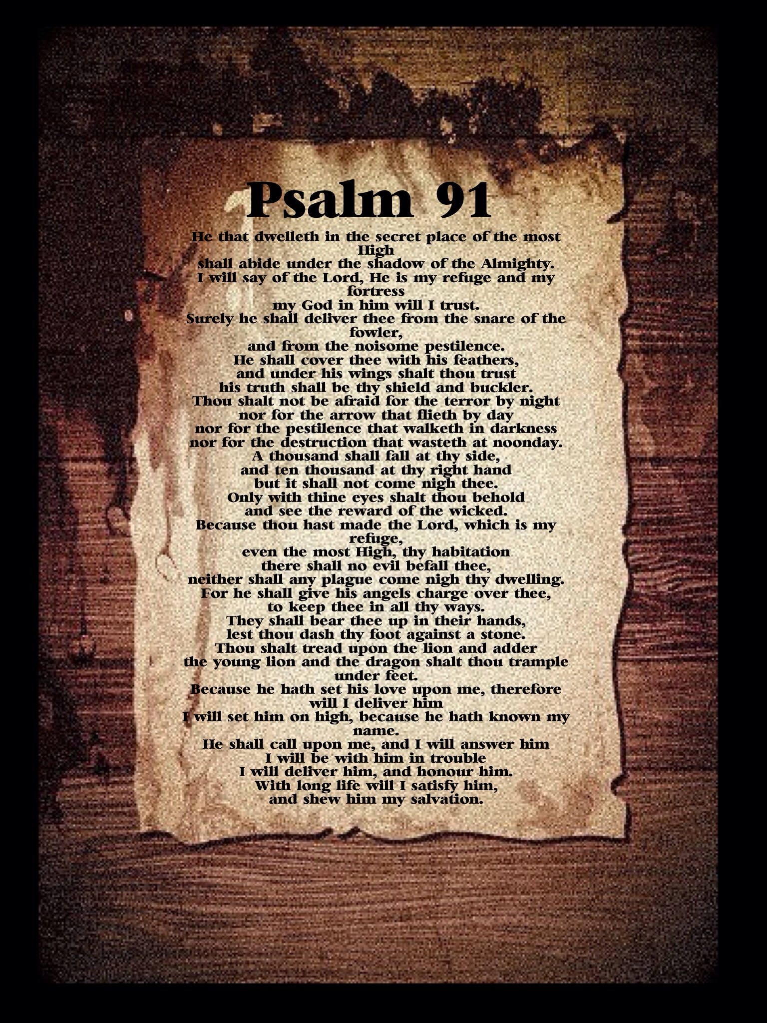 Psalm 91 Printable Printable Word Searches Psalm 91 Printable Printable Word Searches