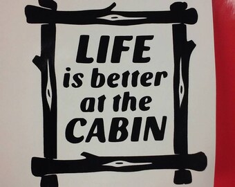 Cabin decal | Etsy