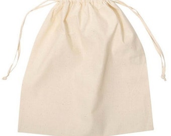 12 pcs. Small Plain Muslin Bag 3.5 x 4.75Hand