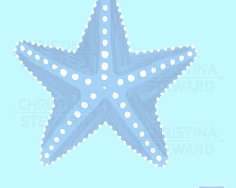 Starfish clip art | Etsy