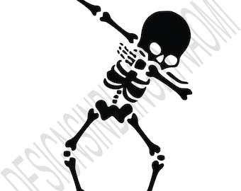 Dabbing skeleton svg | Etsy