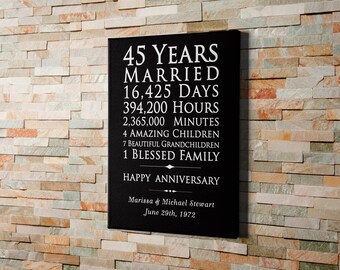 45 years of marriage | Etsy