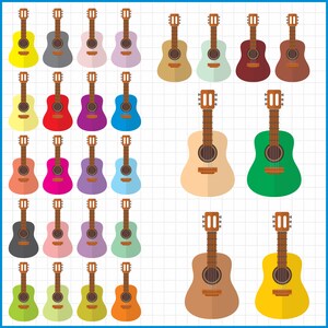 Guitar clipart | Etsy