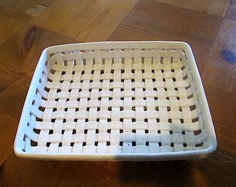 Basket weave pottery | Etsy