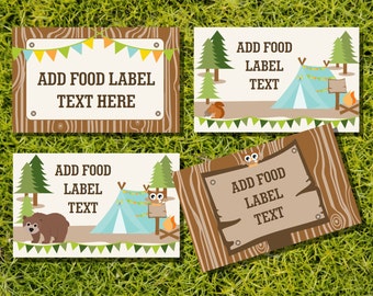 Art Party Tent Cards Food Labels Buffet Cards Food Tags
