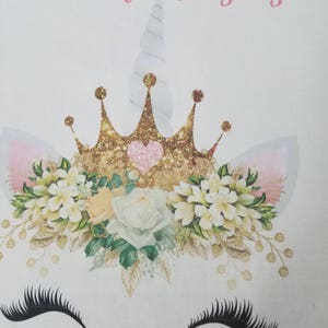 Unicorn fabric panel | Etsy