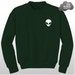 Alien Head Sweater Top Sweatshirt Jumper Alian UFO Space