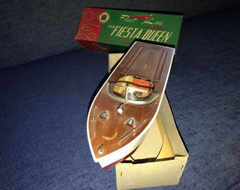 Vintage toy boat | Etsy