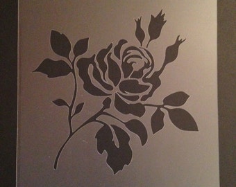 Rose stencil | Etsy