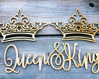 King queen crown | Etsy