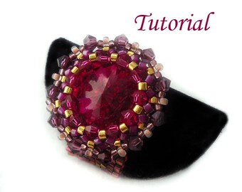 Tutorial Square-Set Ring-Instant download Beading tutorial