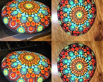 Mandala stone | Etsy