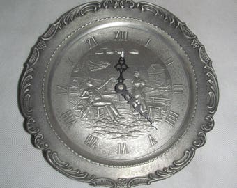 Pewter clock | Etsy