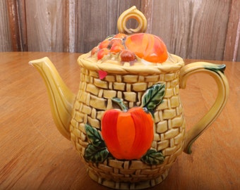 Peach teapot | Etsy