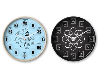 Science clock | Etsy