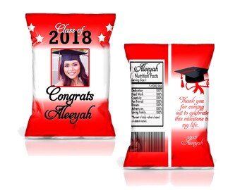 Graduation chip bags | Etsy