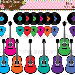 Guitar clipart | Etsy