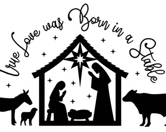 Nativity decal | Etsy