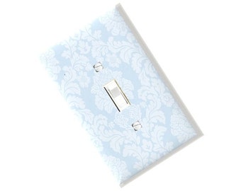 Yellow Floral Scroll Light Switch Cover Plate Homemade Multi