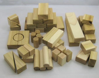 Wood stacking blocks | Etsy