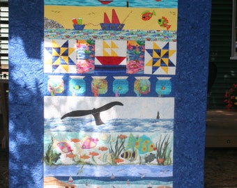 Ocean quilt | Etsy