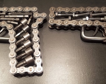 Welded chain art | Etsy